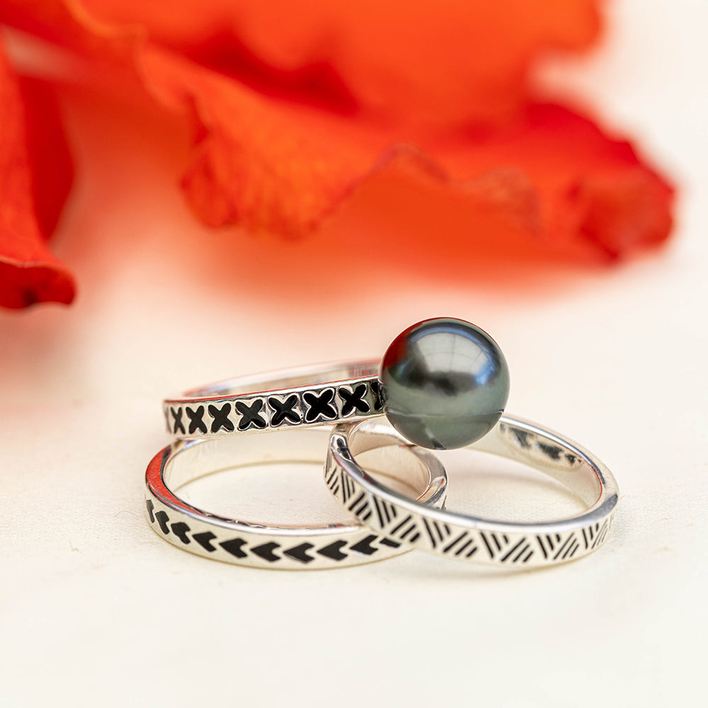 Hina Stackable Pearl Ring | Pearl Jewellery | Shahana Jewels